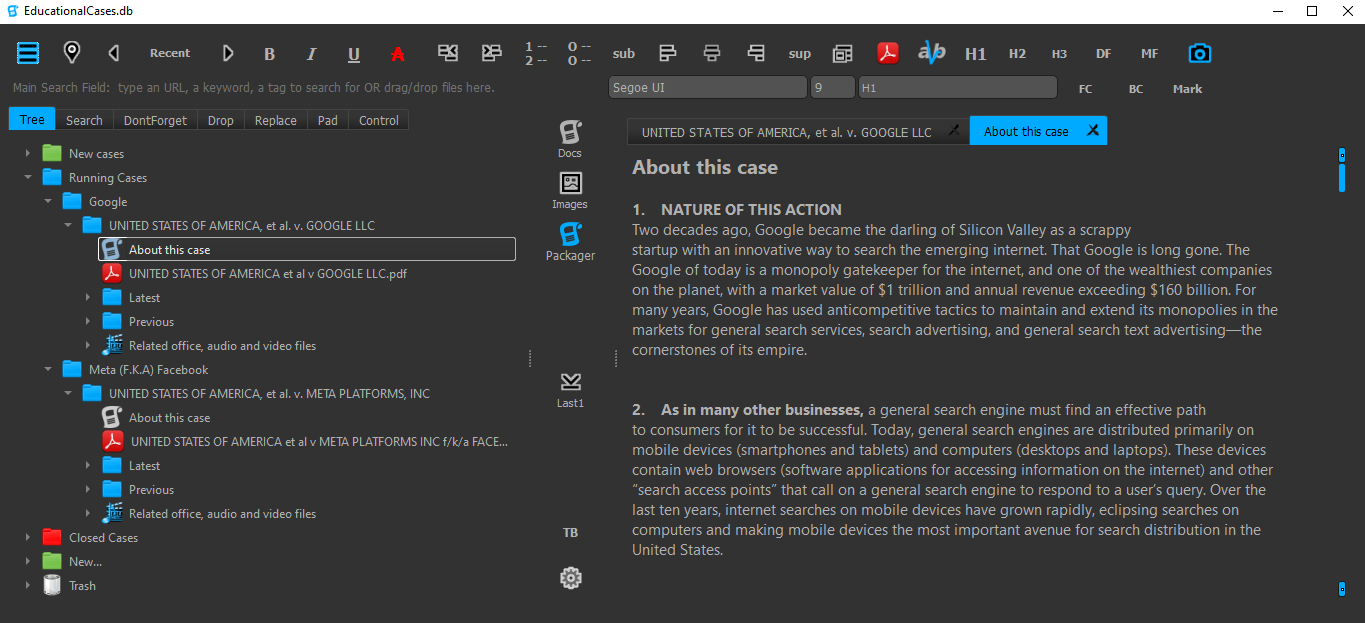 docFreak - screenshots